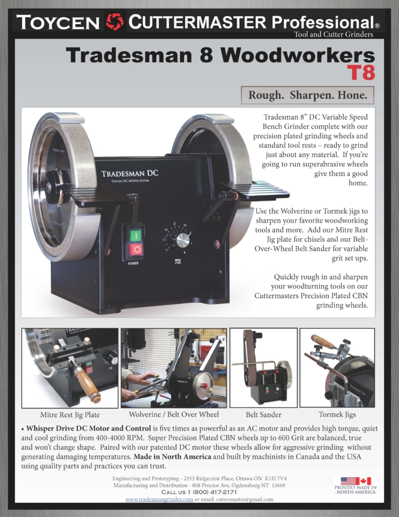 Tradesman 8 (92mm) For Woodturners (Theres Nothing like it)