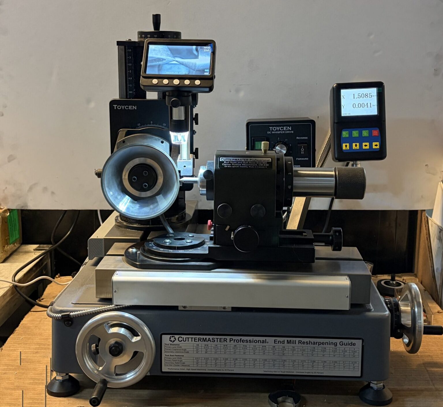 Benchtop Tool and Cutter Grinder ~ Advanced End Mill Sharpener ...